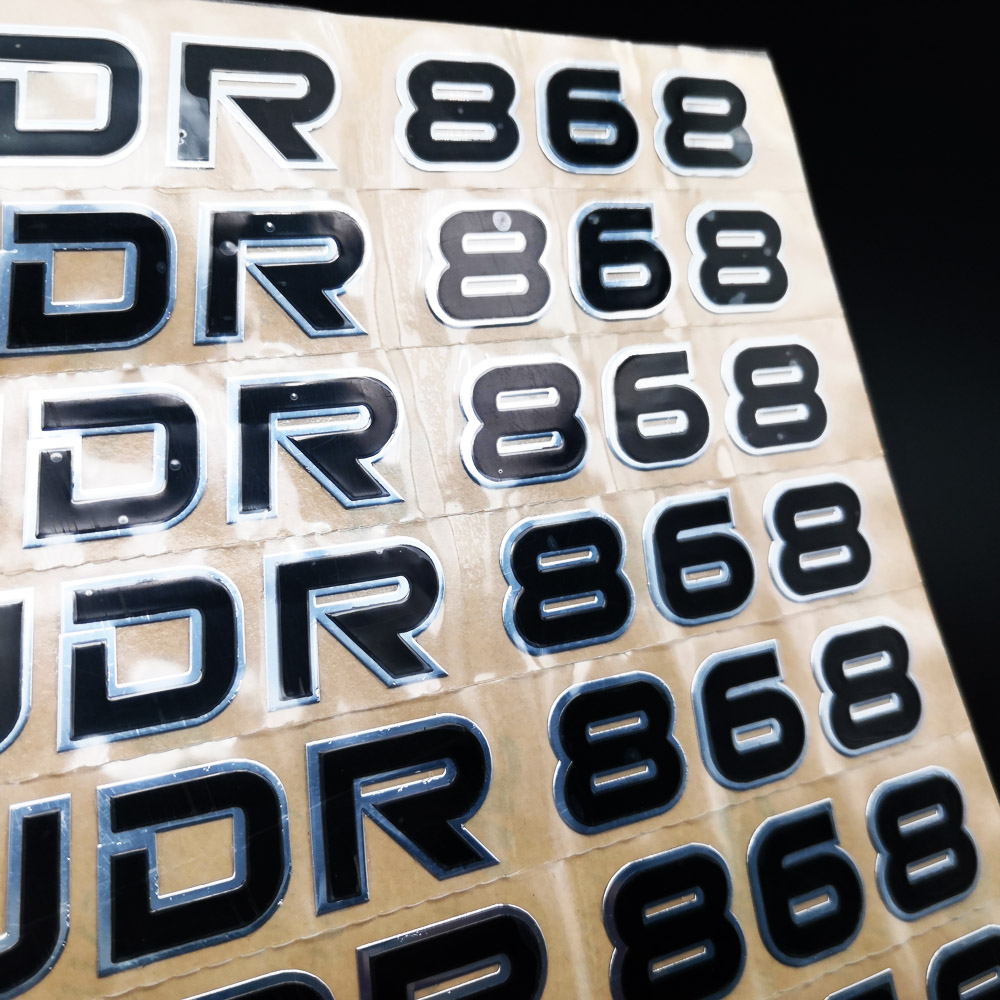3D Metal Small Custom Decals