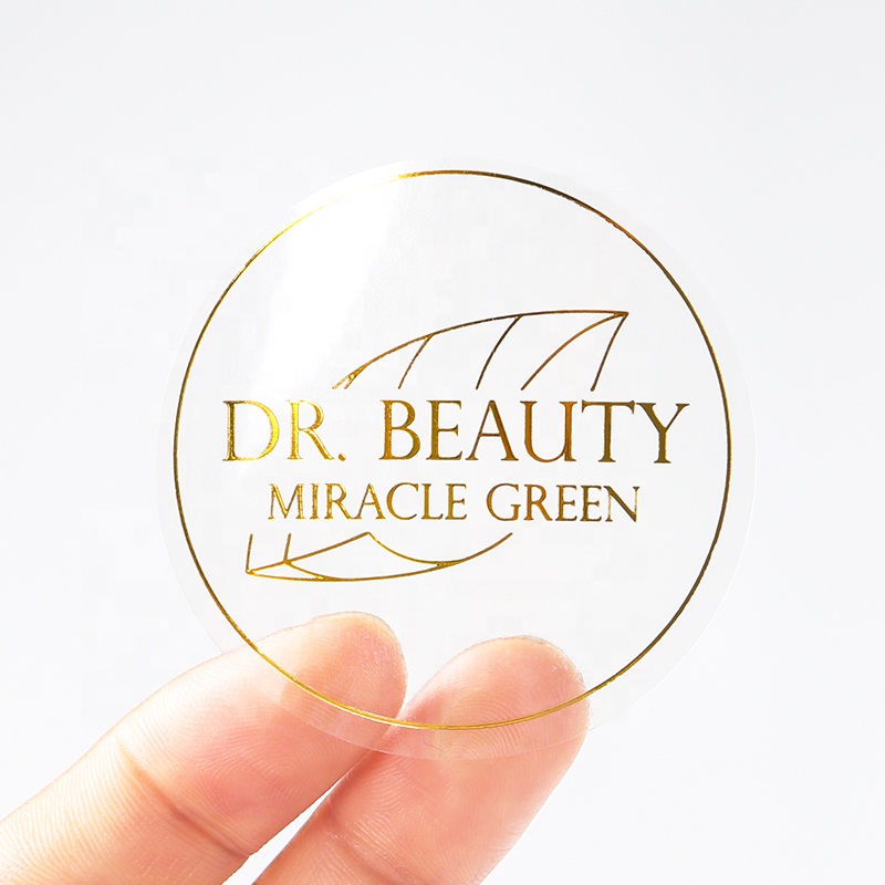 Cosmetic Clear Bottle Sticker Roll