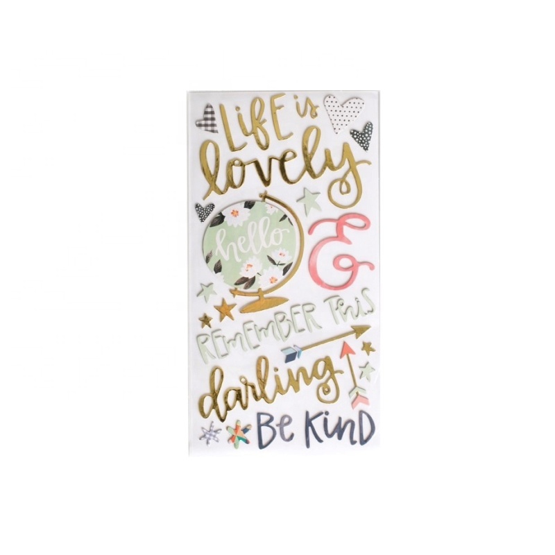 Custom Printed PVC Vinyl Sticker Sheet