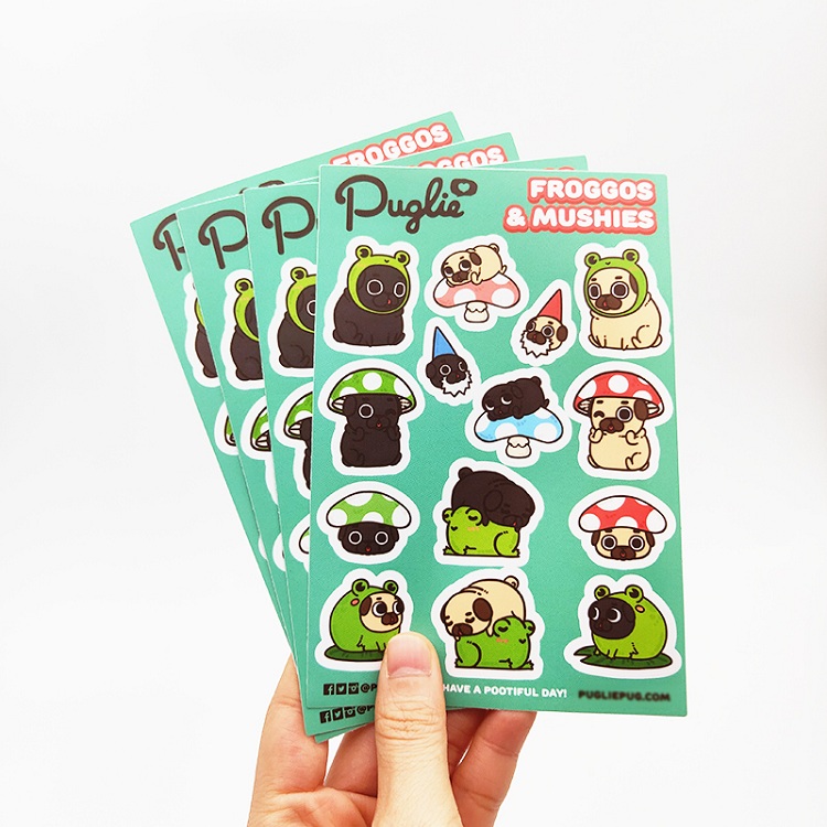 How to custom sticker sheet? In stock supply sticker sheet with factory ...