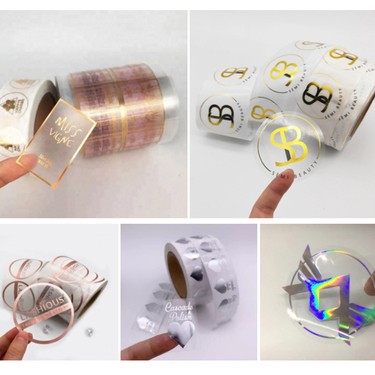 Gold Foil Label Sticker Roll