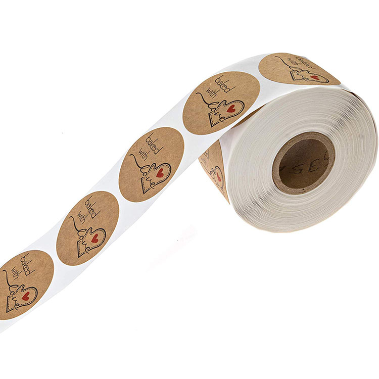 Kraft Paper Label Sticker Roll