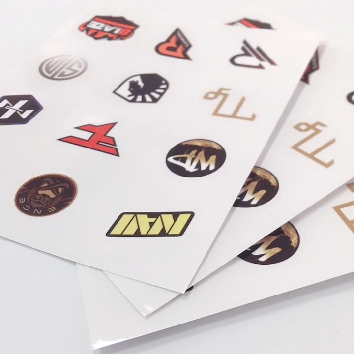 Peelable Plastic Sticker Sheet