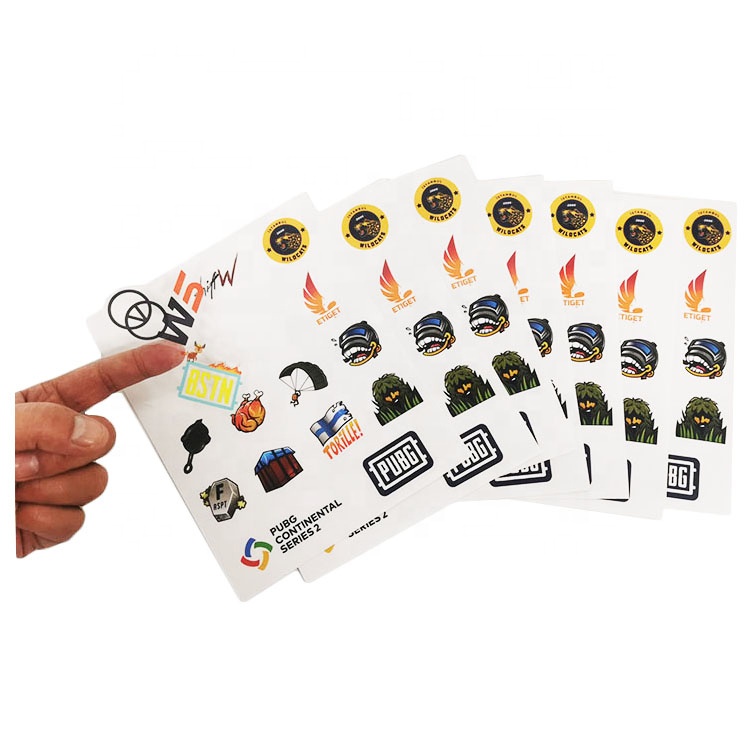 Peelable Plastic Sticker Sheet