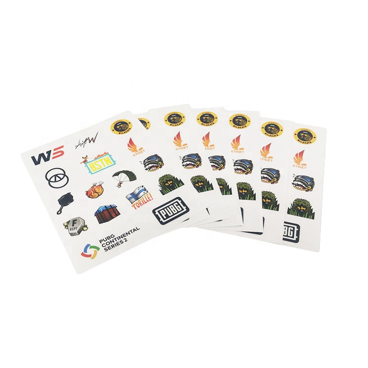 Peelable Plastic Sticker Sheet