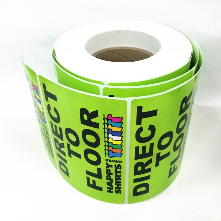 Plastic Bottle Rectangle Sticker Roll
