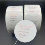 Printing Circular Logo Sticker Roll