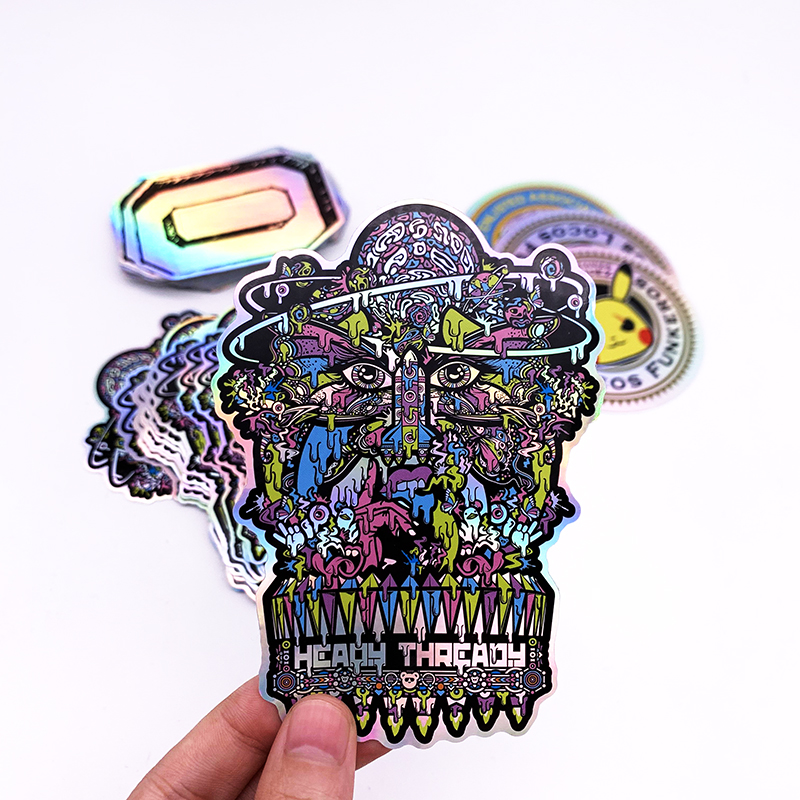 Rainbow Holographic Stickers Label