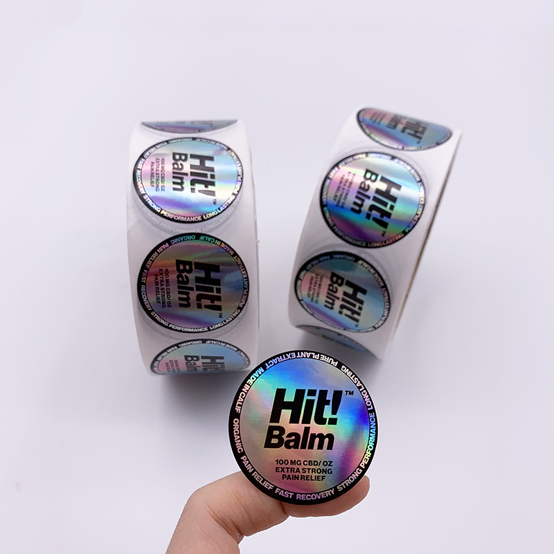 Rainbow Holographic Stickers Label