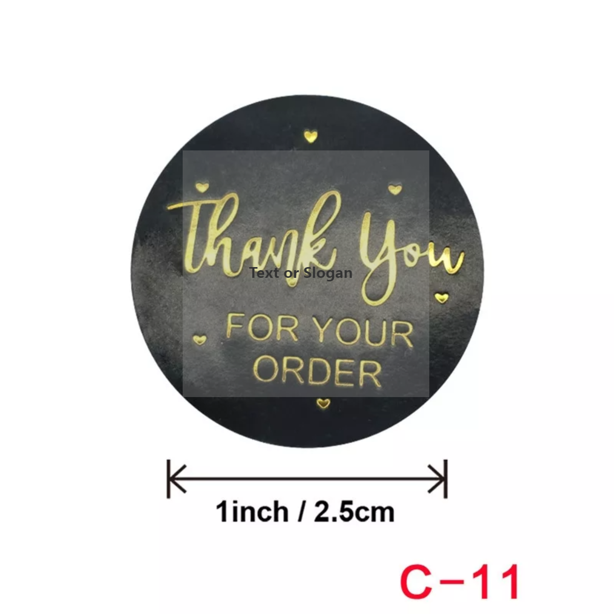 Thank You Order Sticker Roll